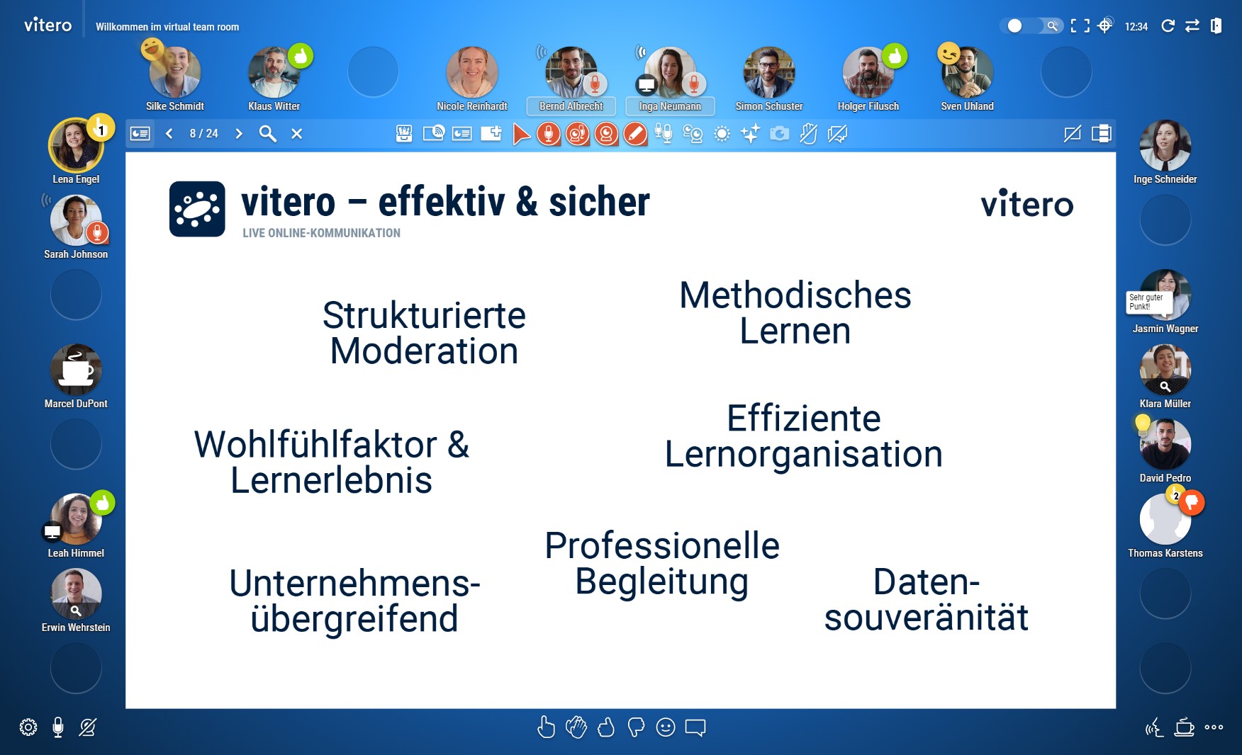 vitero inspire | Sichere Virtual Classroom Lösung